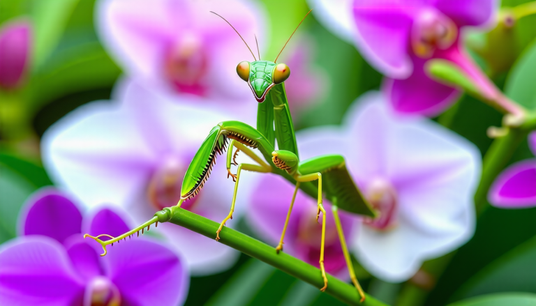 Cette mante religieuse ressemble à une orchidée : voici comment elle ...